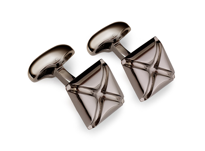 Origami Star Cufflinks Black Rhodium | Babette Wasserman ...